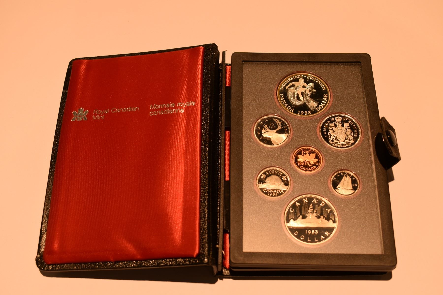 1983 Royal Canadian Mint Proof Coin Set with SILVER Centennial Dollar