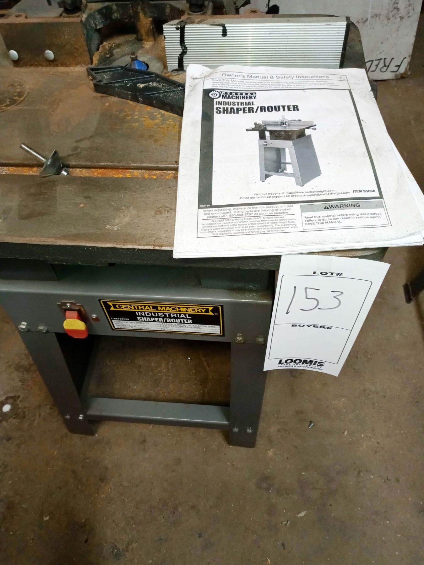 CENTRAL MACHINERY ROUTER / SHAPER