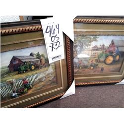 FANCY FRAME & JOHN DEERE FRAMES ART WITH TRIPLE MAT
