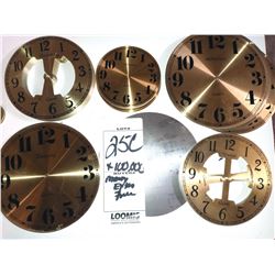 10,000 X BRASS PLATED METAL CLOCK DIALS / FACES