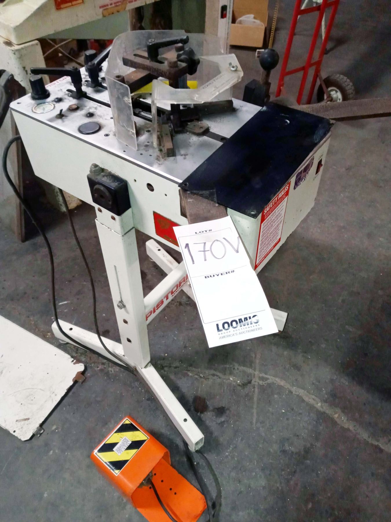 PISTORIUS MACHINE V-NAIL SYSTEM WITH FOOT OPERATOR AIR MODEL VNA-2