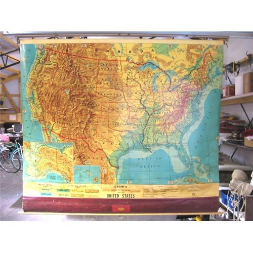 U.S. CRAMS WALL MAP, MARKABLE & CLEANABLE, #1400760
