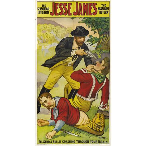 Jesse James (Mesco Pictures, 1921). Three Sheet (41" X
