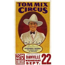 Tom Mix Circus Poster (Circus Poster, 1937). One Sheet