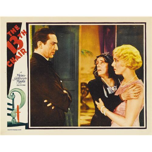 The 13th Chair (MGM, 1929). Lobby Card (11" X 14"). Two