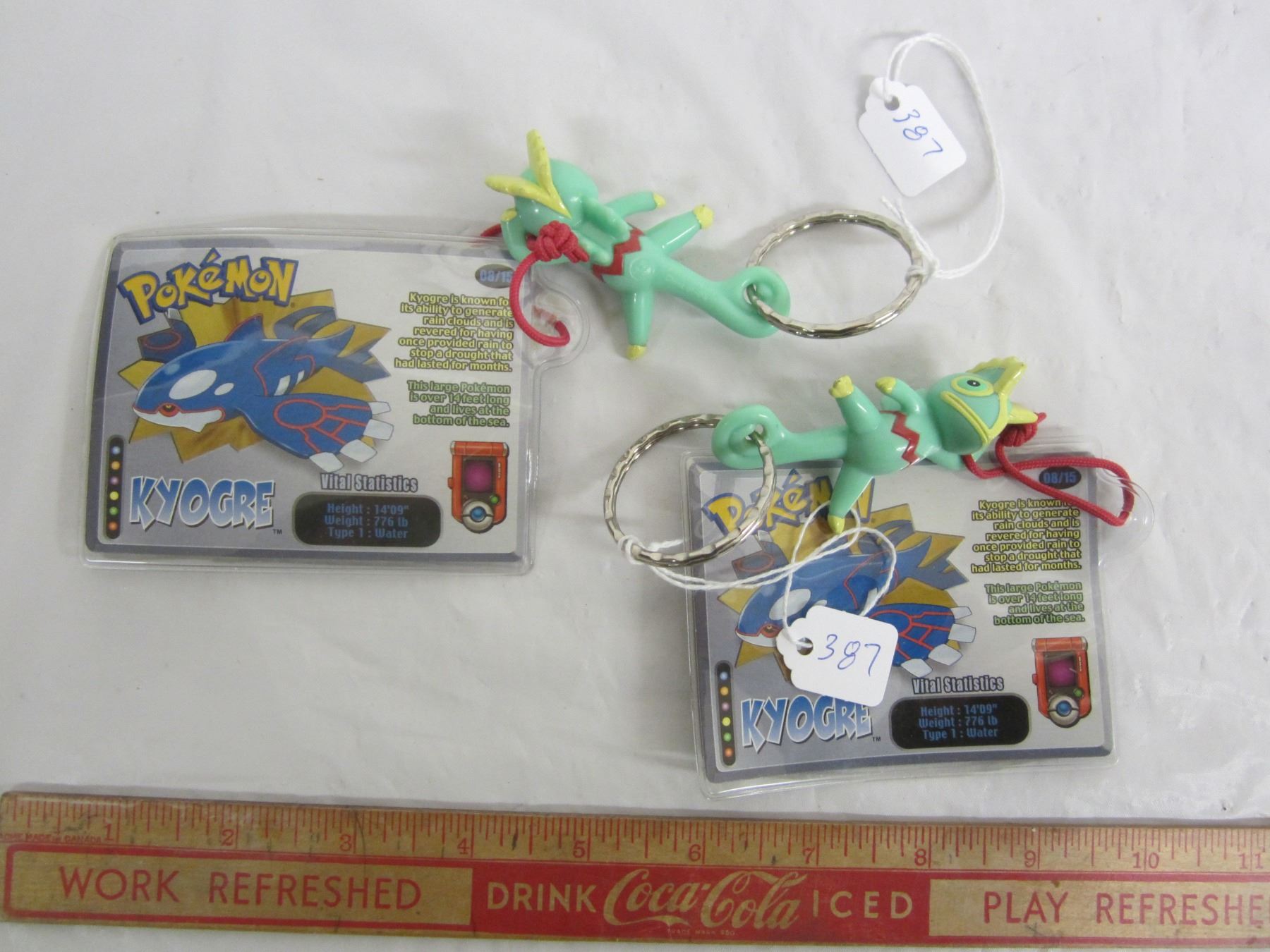 Vintage 2002 lot of 2 Pokémon key chains - Schmalz Auctions