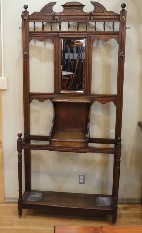 Antique Victorian Hall Tree