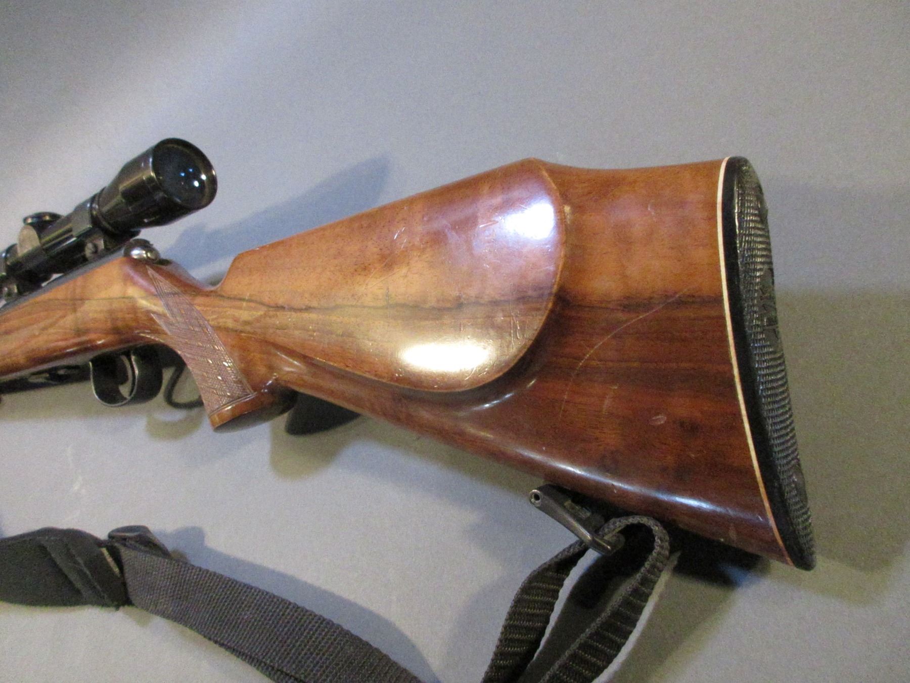 Savage Anschutz Bolt Action Rifle- .22LR- 22" Barrel- Sling- 4X Leopold ...