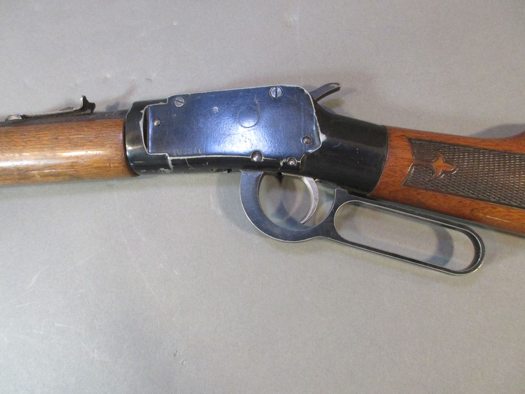 Ithaca Model 49R Lever Action Carbine- .22LR- 20" Barrel- Checkered ...