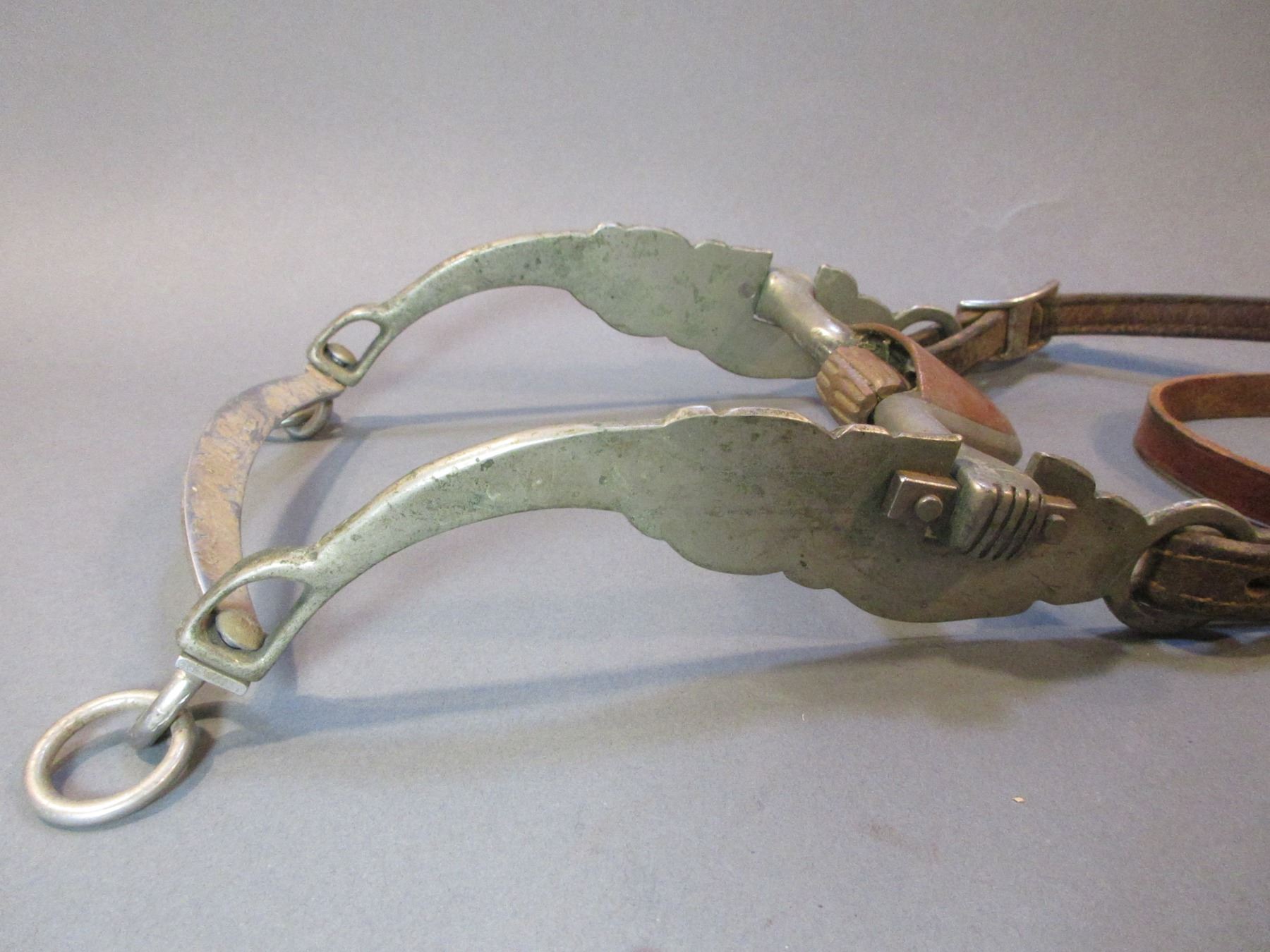 2 Sliester Bits With Nevada Cheeks And Salinas Mouths- 1 Striped Bit ...