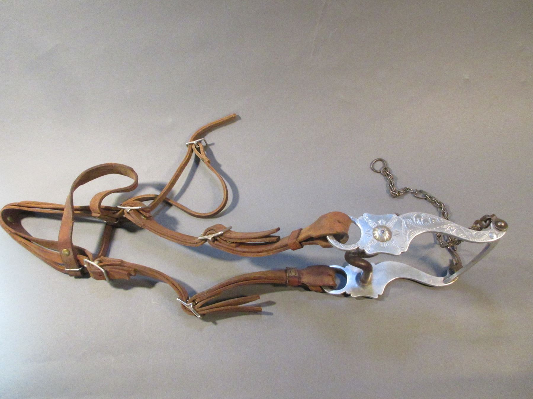 Headstall With Silver Overlaid Stainless Bit- Possibly Walla Walla ...