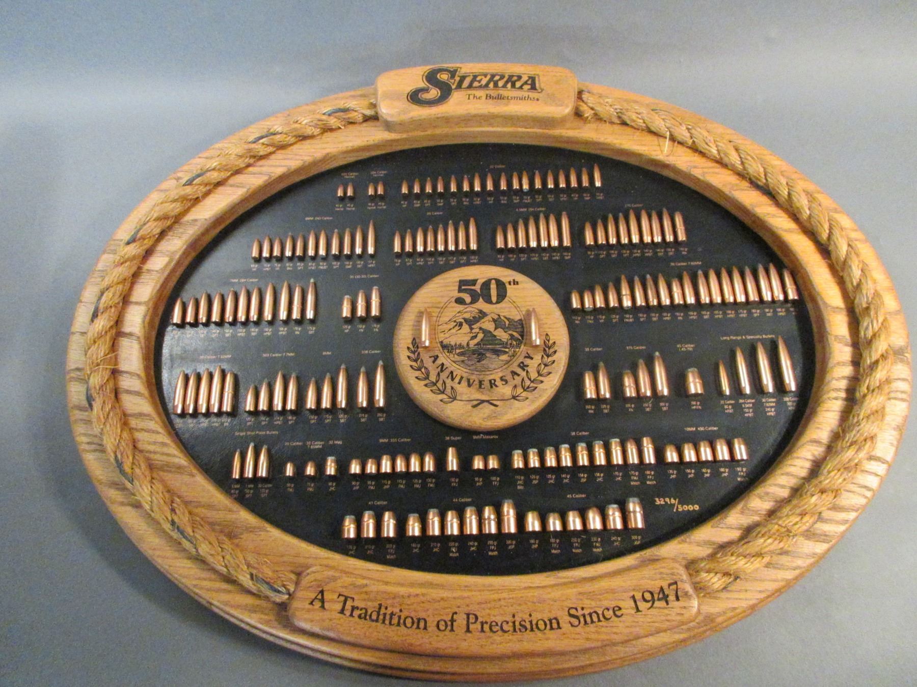 Sierra Bullet Display- A Tradition Of Precision Since 1947- 25"X19"