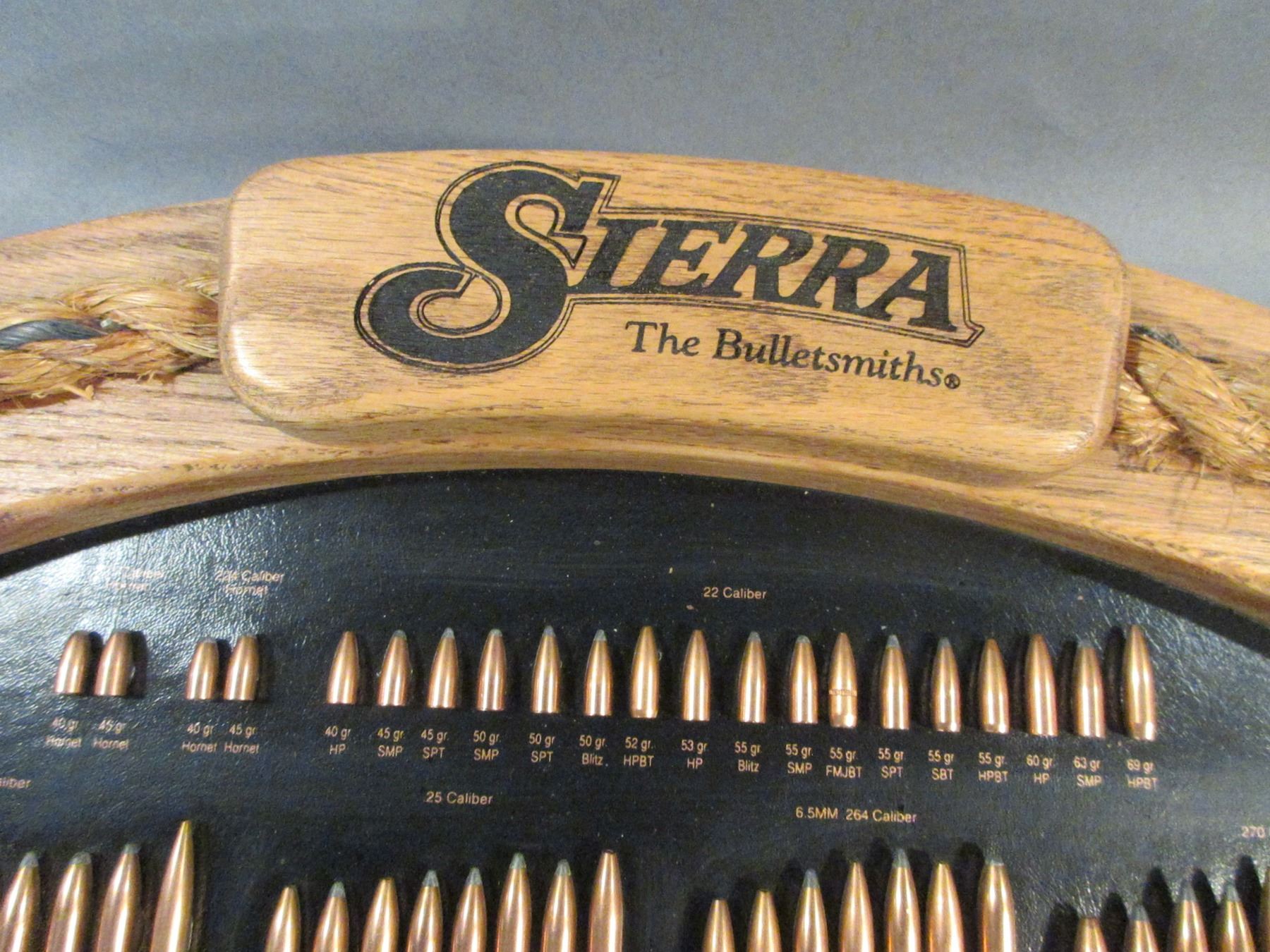 Sierra Bullet Display- A Tradition Of Precision Since 1947- 25"X19"