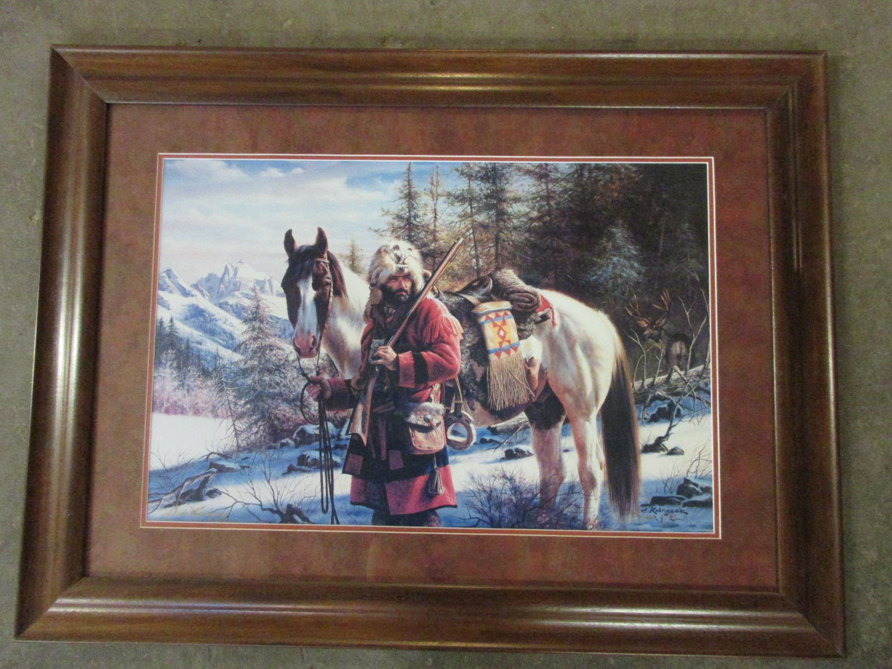 Signed and Numbered A Rodriguez Print- 871/1250- 38" X 28.5"