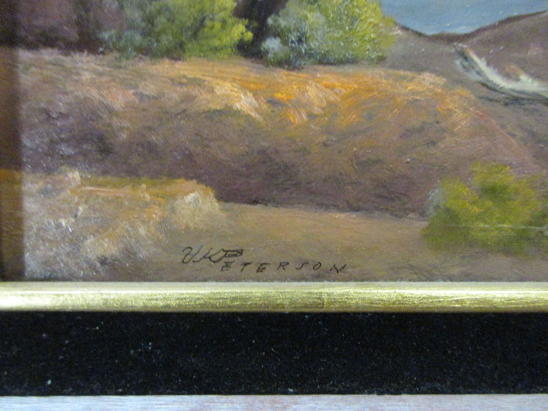 Original Signed WK Peterson Painting- Oil On Board- Pete Lived In The ...