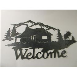 Plasma Cut Welcome Sign- 26" X 15"