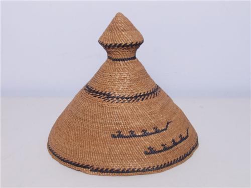 Nootka Cedar Bark Chief Maquinna Hat