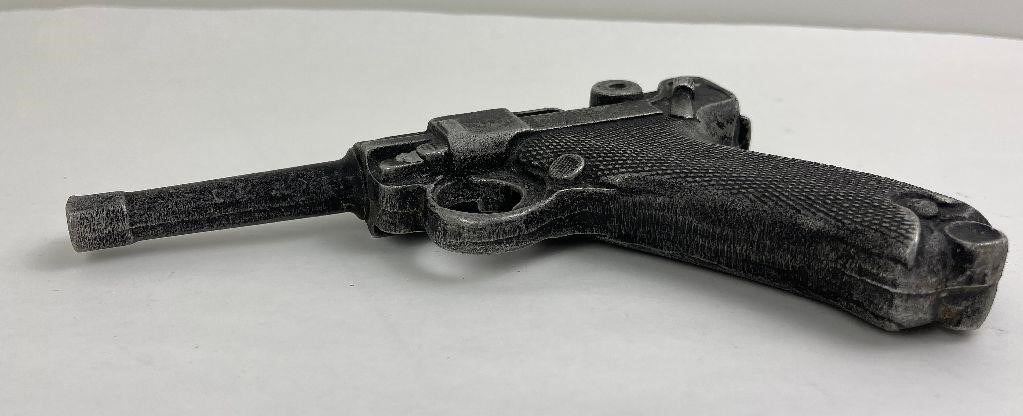 Cast Aluminum Luger Training Pistol Toy