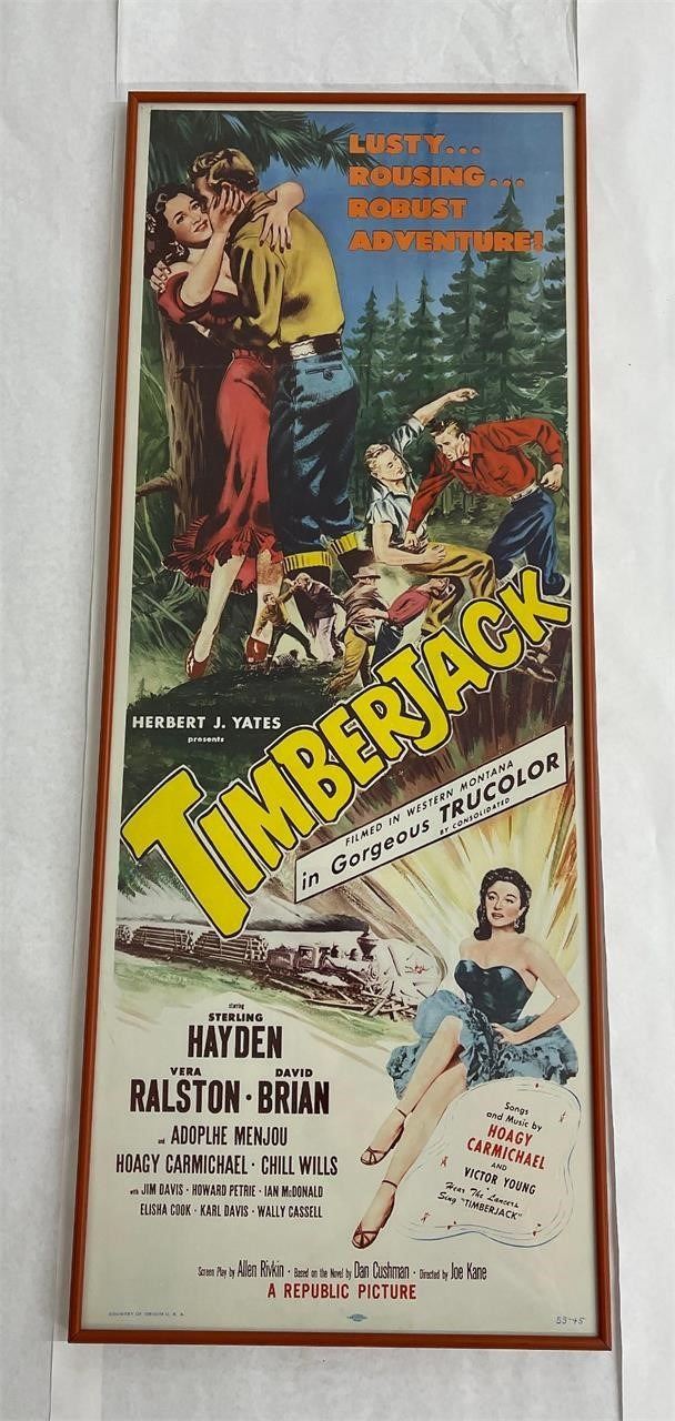 Original Timberjack Western Movie Poster 1955