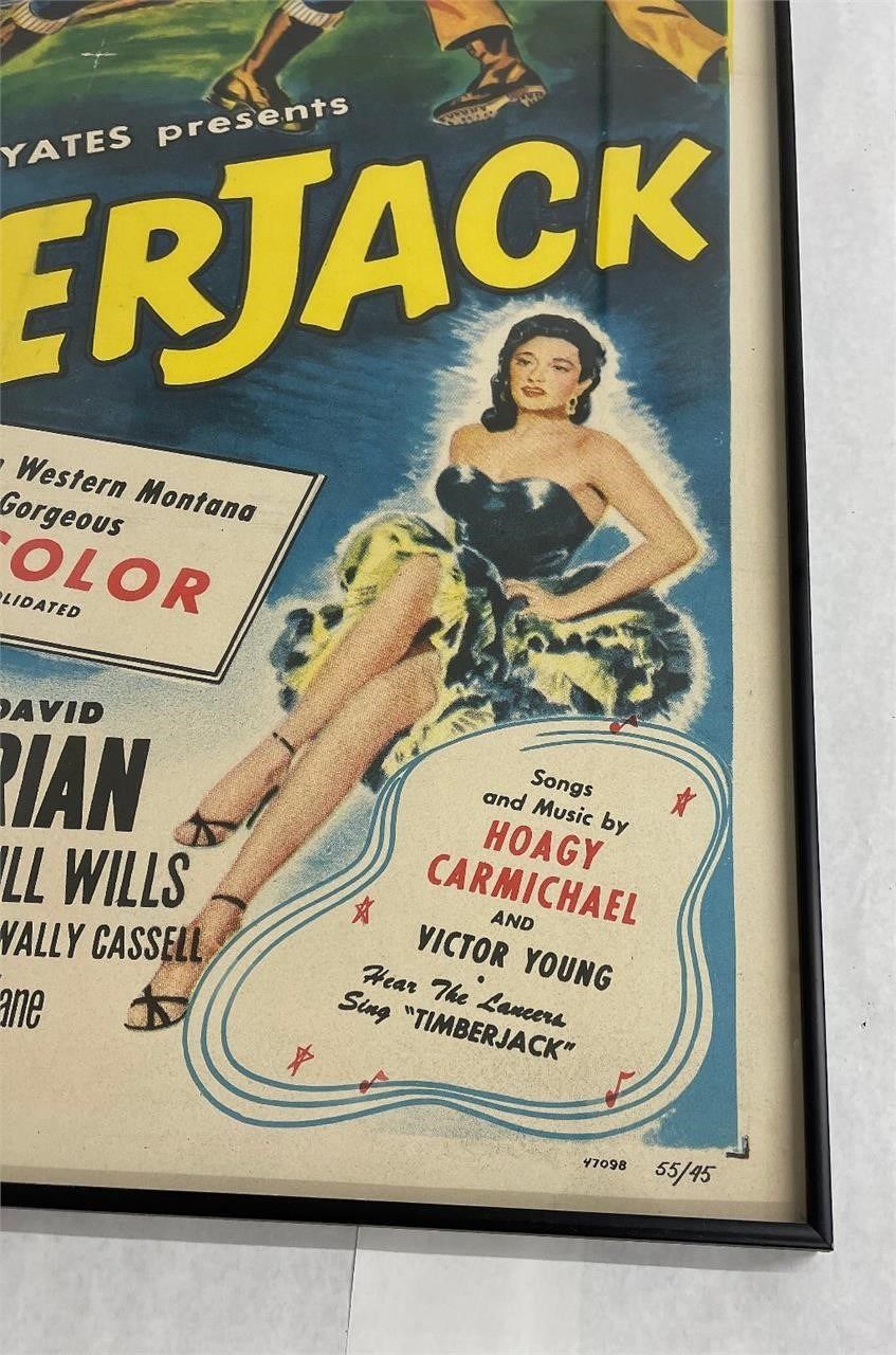 Original Timberjack Western Movie Poster 1955