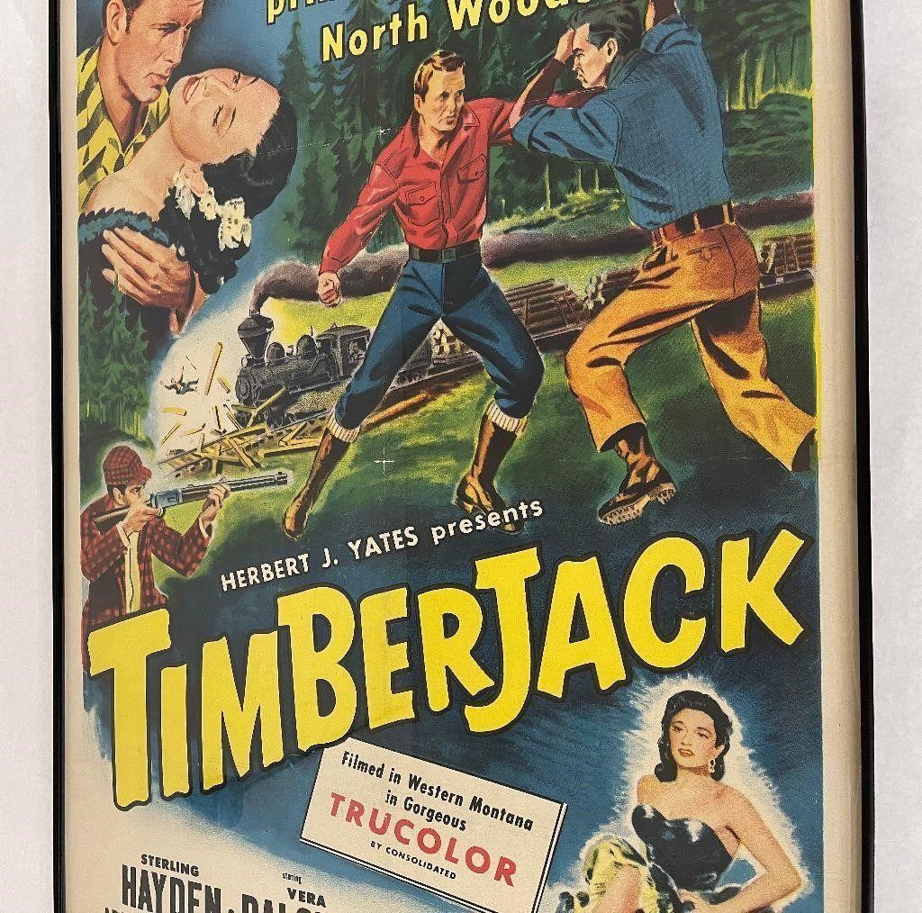 Original Timberjack Western Movie Poster 1955