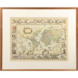Christopher Columbus Map of 1492 America