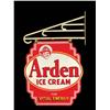 Arden Ice Cream Die Cut Porcelain Sign