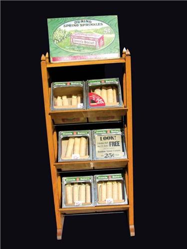 Uneeda Bakers Oak Biscuit Rack