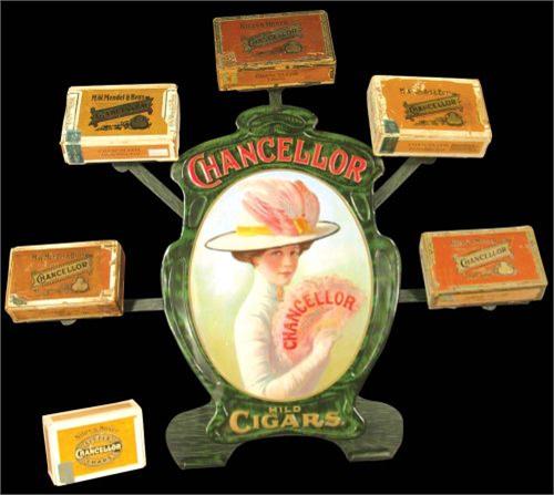 Chancellor Cigar Tin Store Display