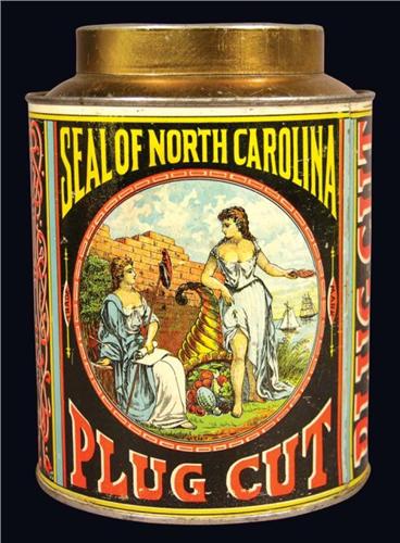 Seal of North Carolina Tobacco Tin