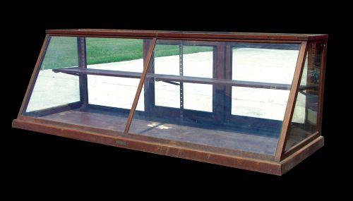 Oak Slant Front Showcase