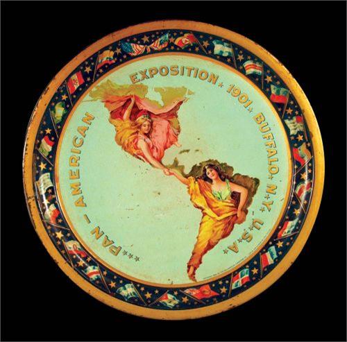 1901 Pan-American Exposition Tin Tray