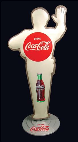 Coca Cola Tin Crossing Guard Policeman