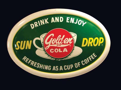 Sun Drop Golden Girl Cola Tin Sign