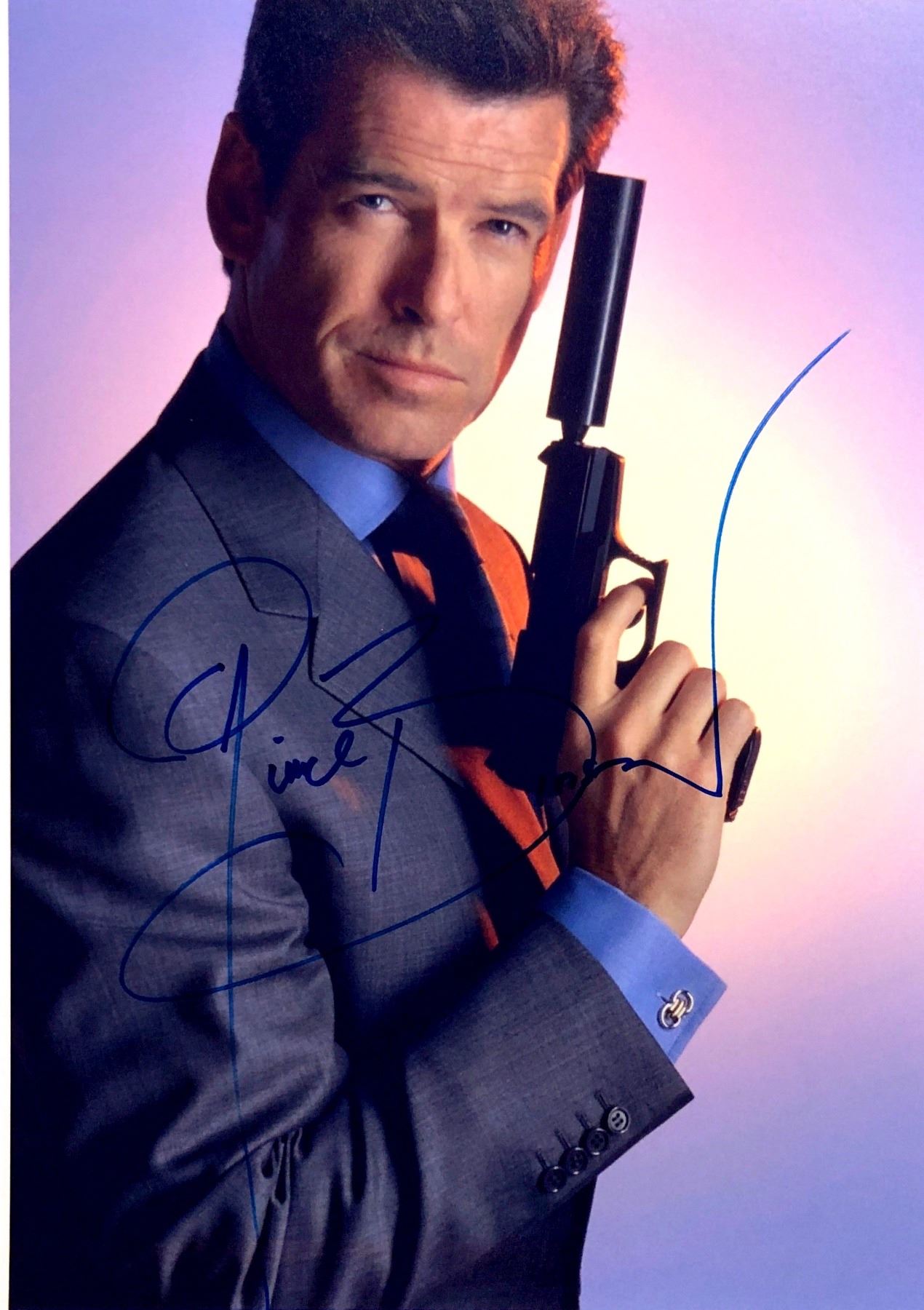 Pierce Brosnan Autograph Signed James Bond 007 Photo