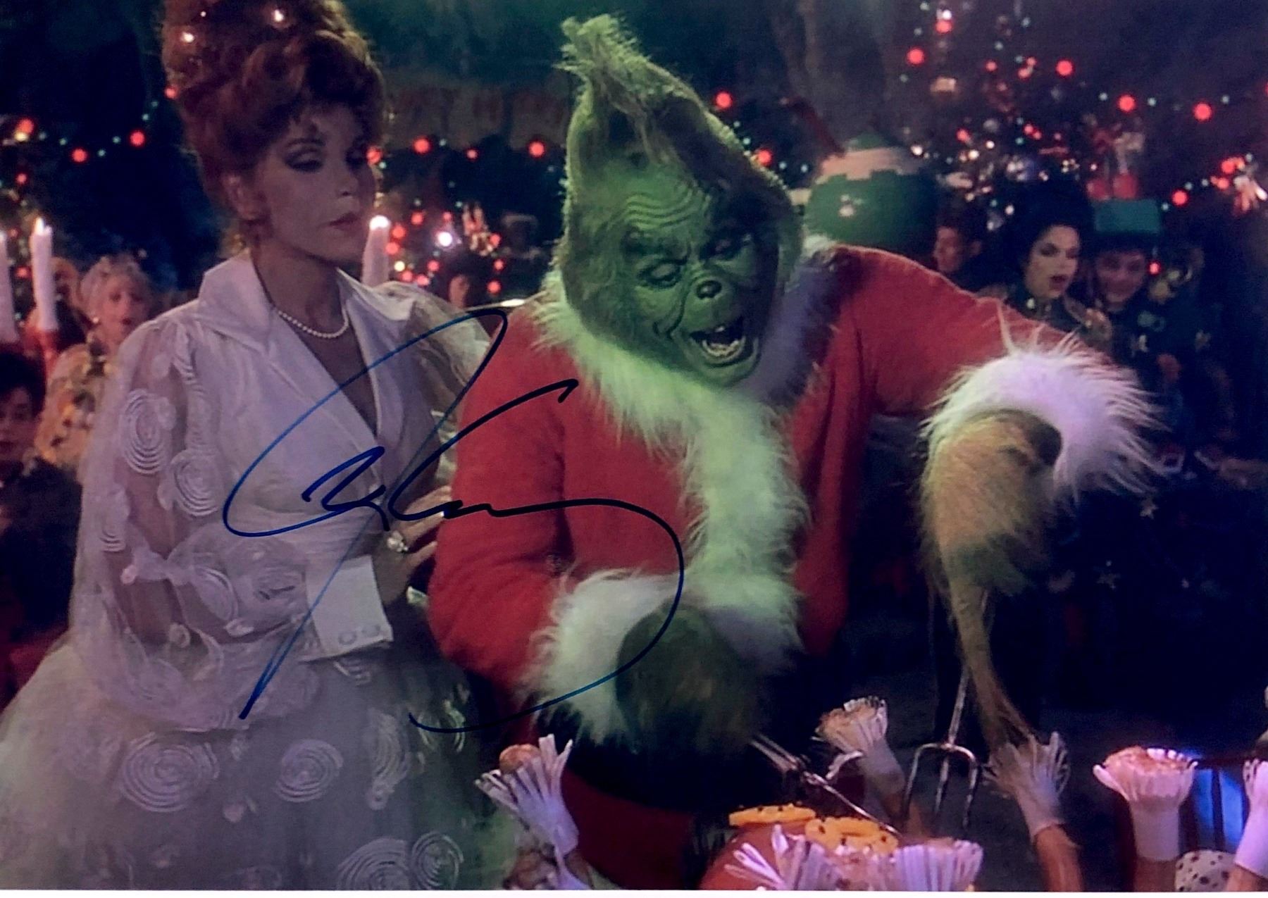 Jim Carrey Autograph Signed Dr Seuss How the Grinch Stole Christmas Photo