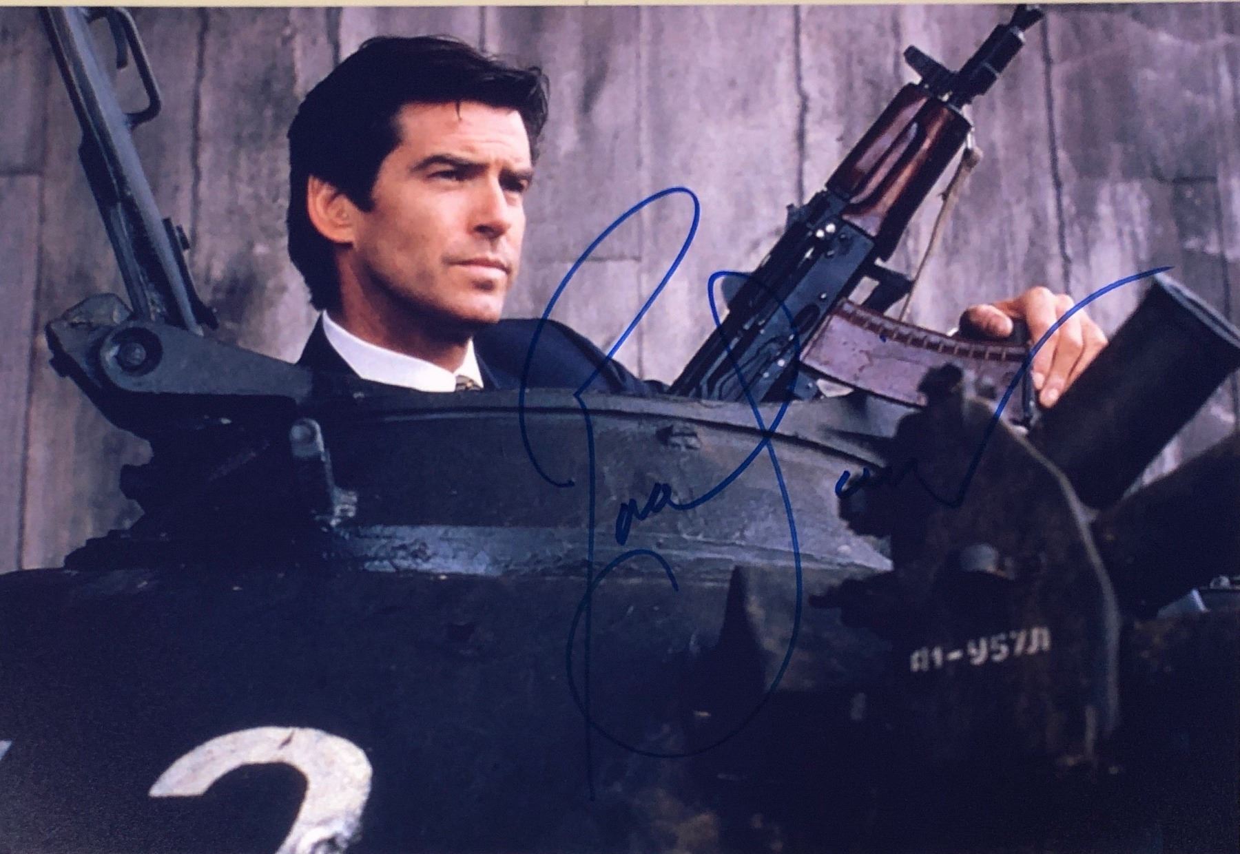 Pierce Brosnan Autograph Signed James Bond 007 Photo