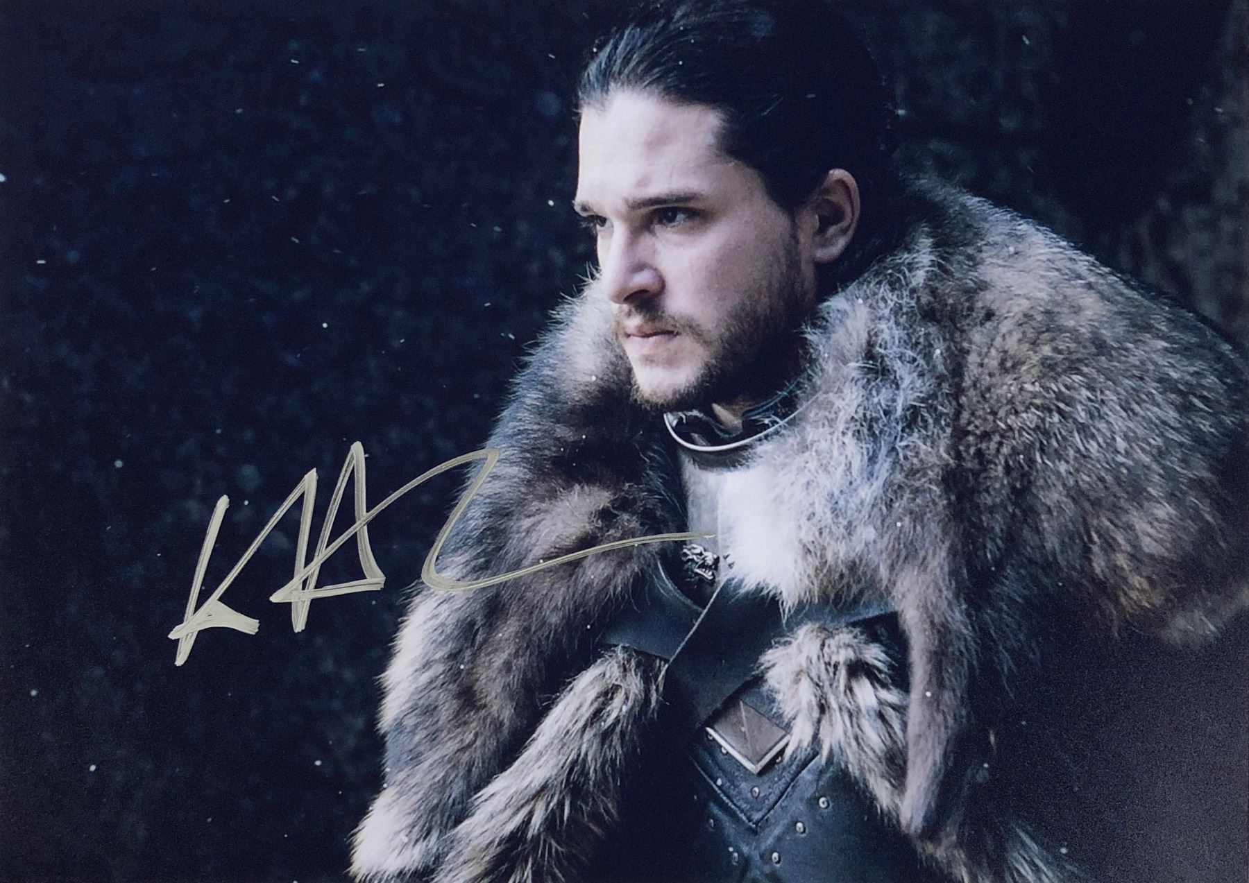 Game of Thrones Photo Kit Harington Autographed Signed