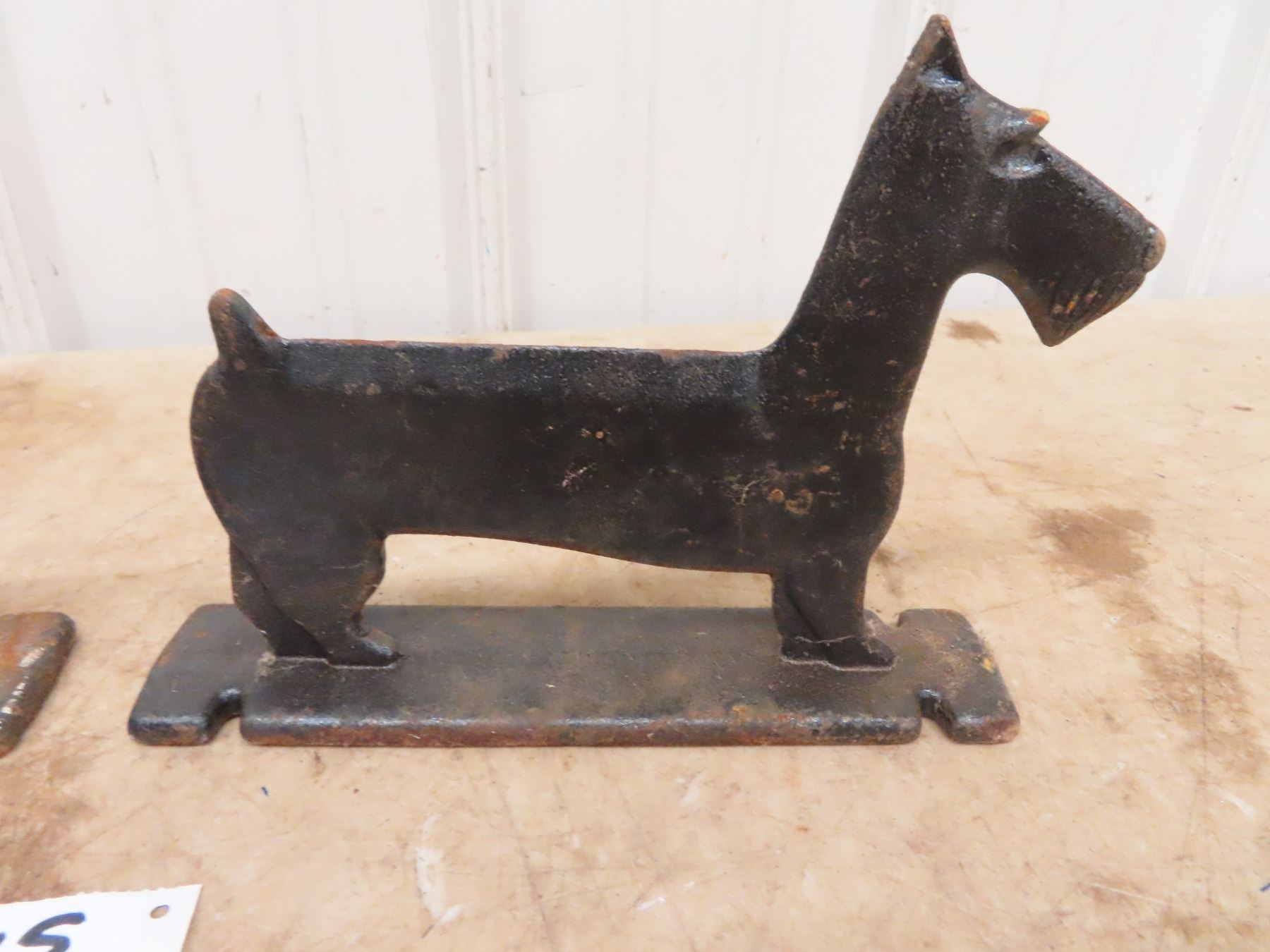 2 Metal Scotty Dog Boot Scrapers