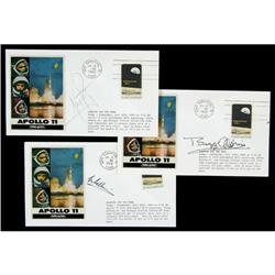 Apollo 11 Signed Covers - Armstrong, Aldrin, Collins