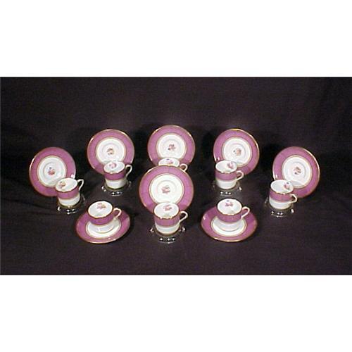 Copeland Spode Tiffany Porcelain Cups Saucer #1443695