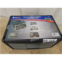 105 Pc Tool Kit In 4 Drawer Cabinet