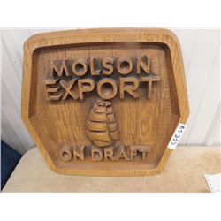 Molson Export Sign 21" x 26"