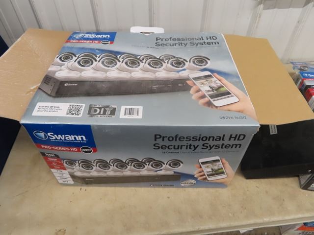 Swan Pro Service HD 1080 HP Professional Security System, 10 Channel w ...