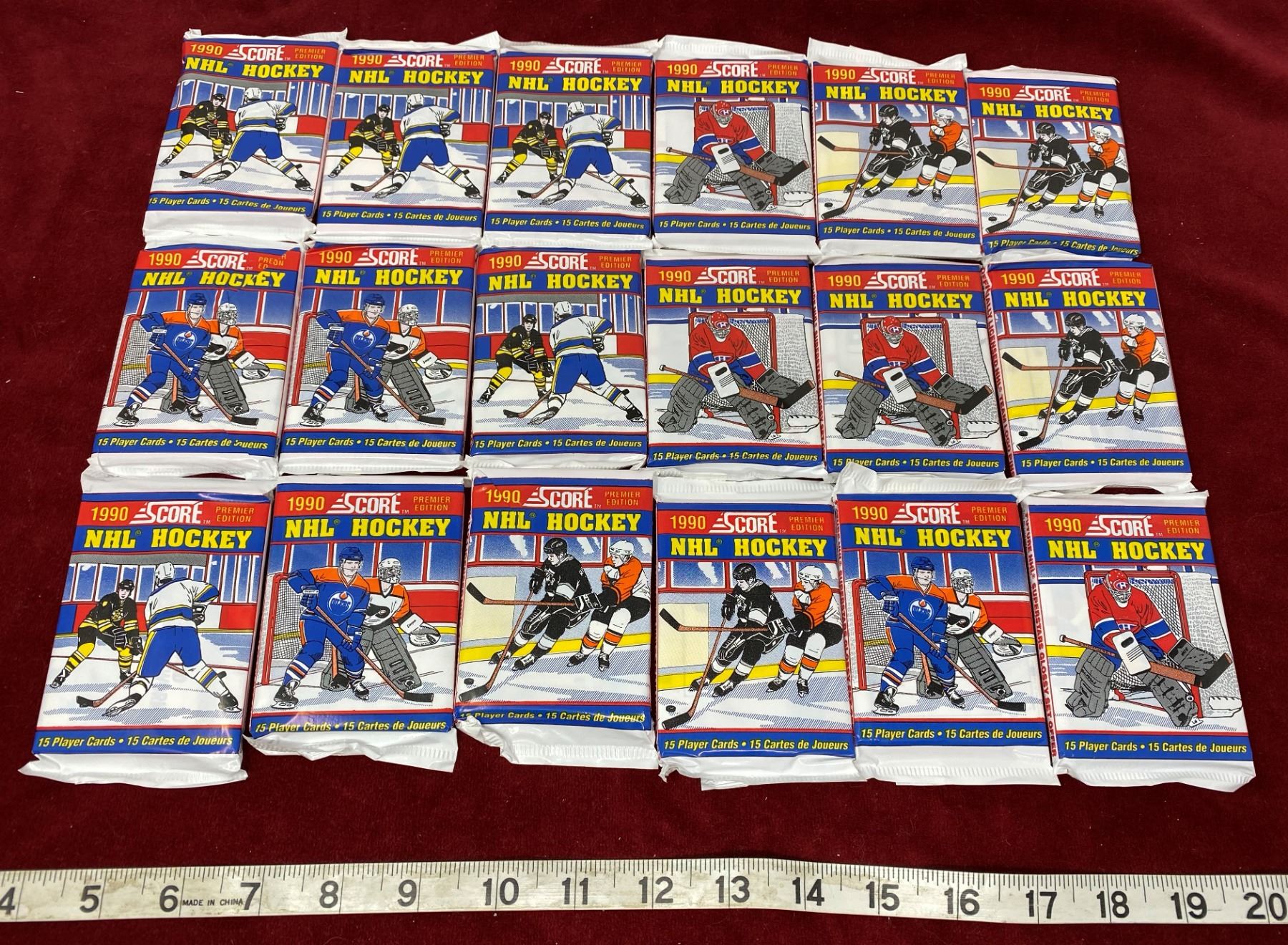 Lot Of (18) 1990 Premier Nhl Hockey Unopened Card Packs - Schmalz Auctions