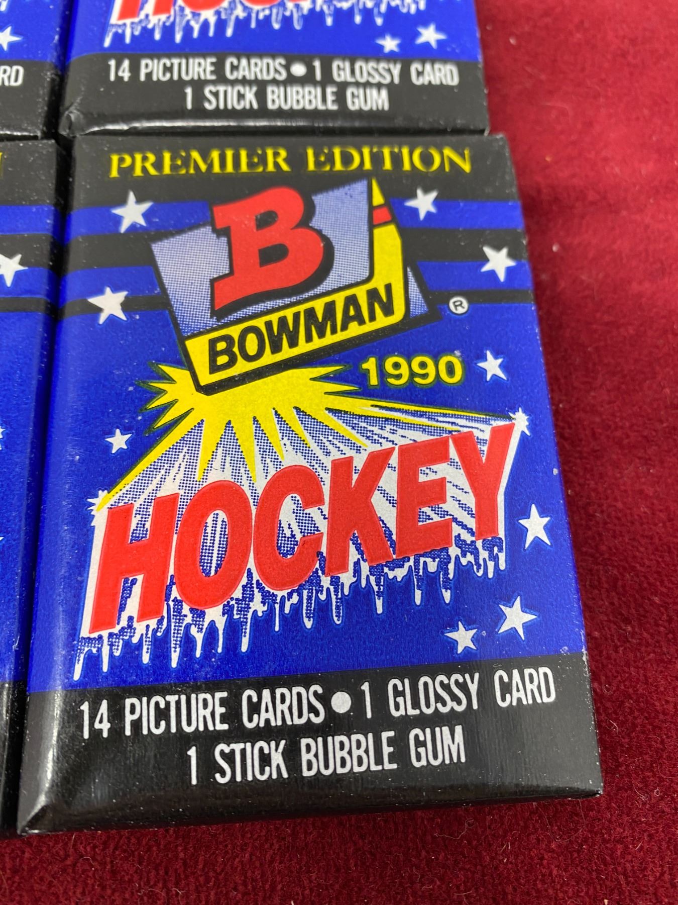 Lot Of (18) 1990 Premier Edition Bowman Hockey Unopened Card Packs
