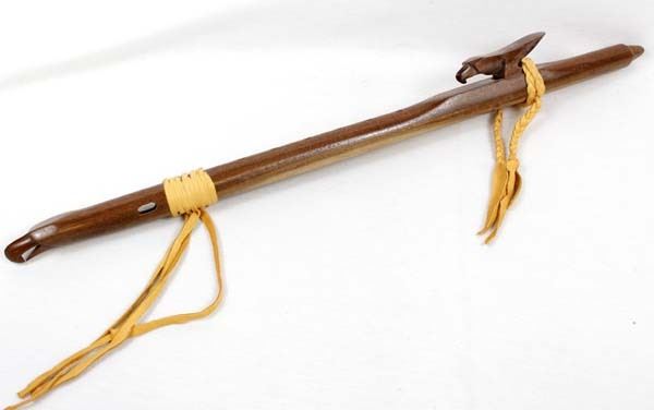 Navajo Hopi Cedar Wood Flute by Bobby Seumptewa