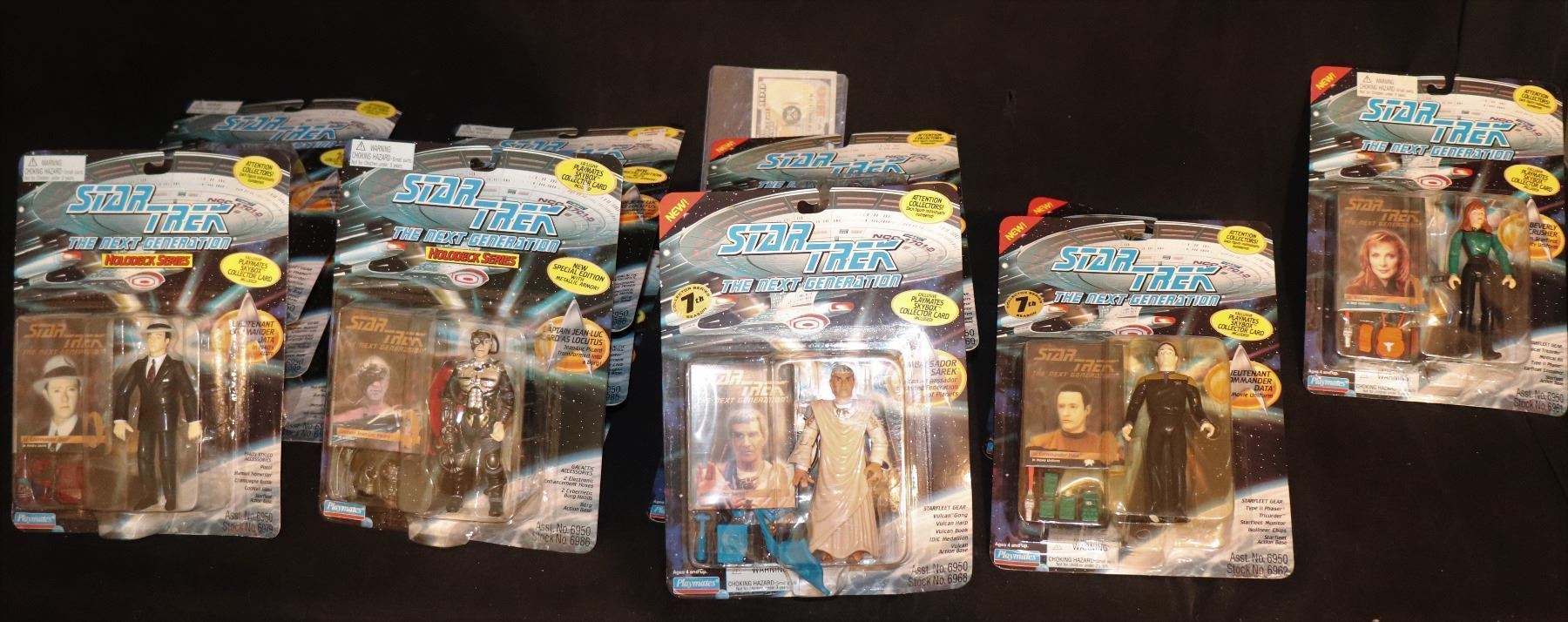 STAR TREK DS9 ACTION FIGURE LOT OF 15 W/ FIVE VARIANTS