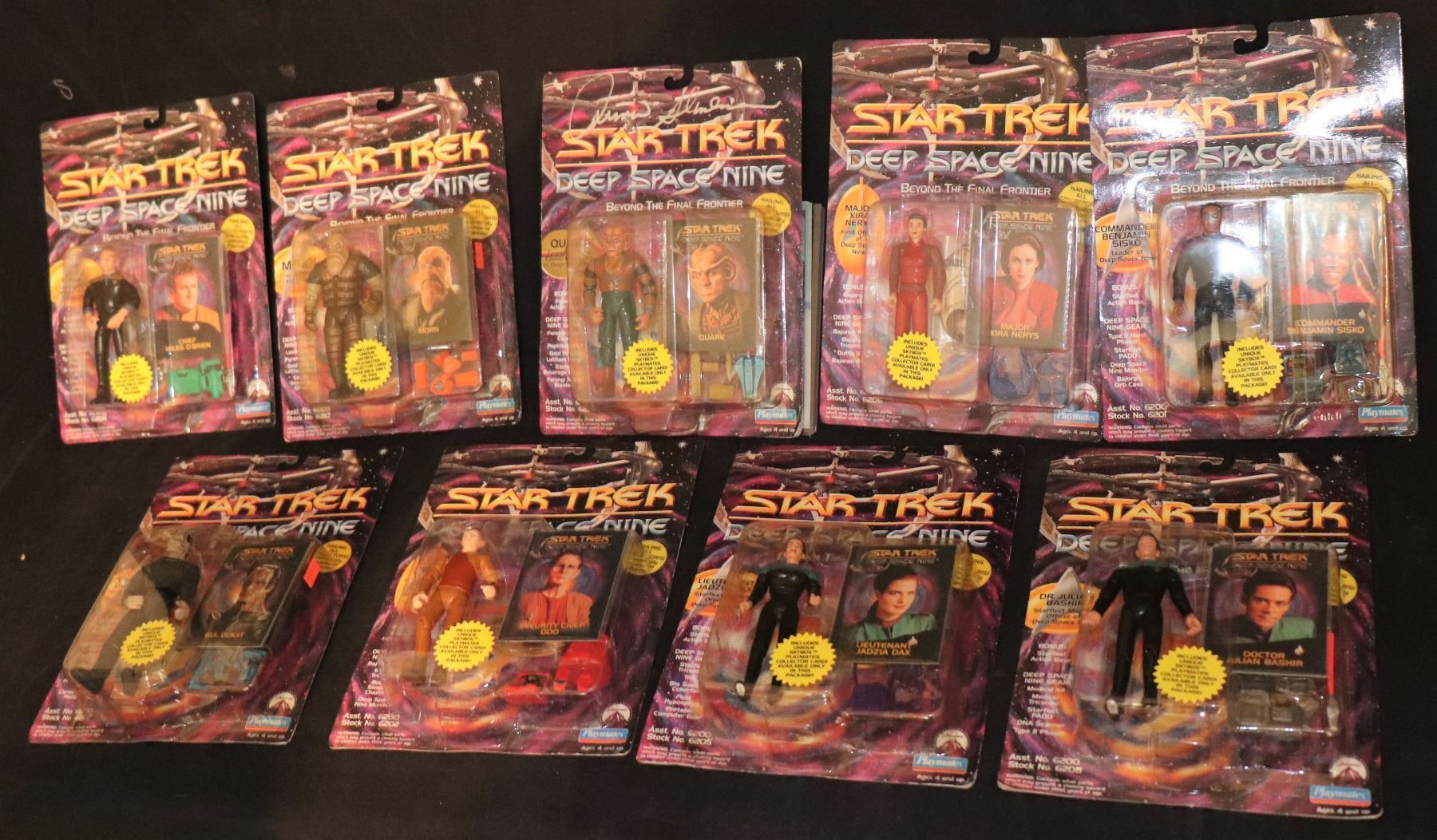 STAR TREK DS9 ACTION FIGURE LOT OF 12 W/ THREE VARIANTS