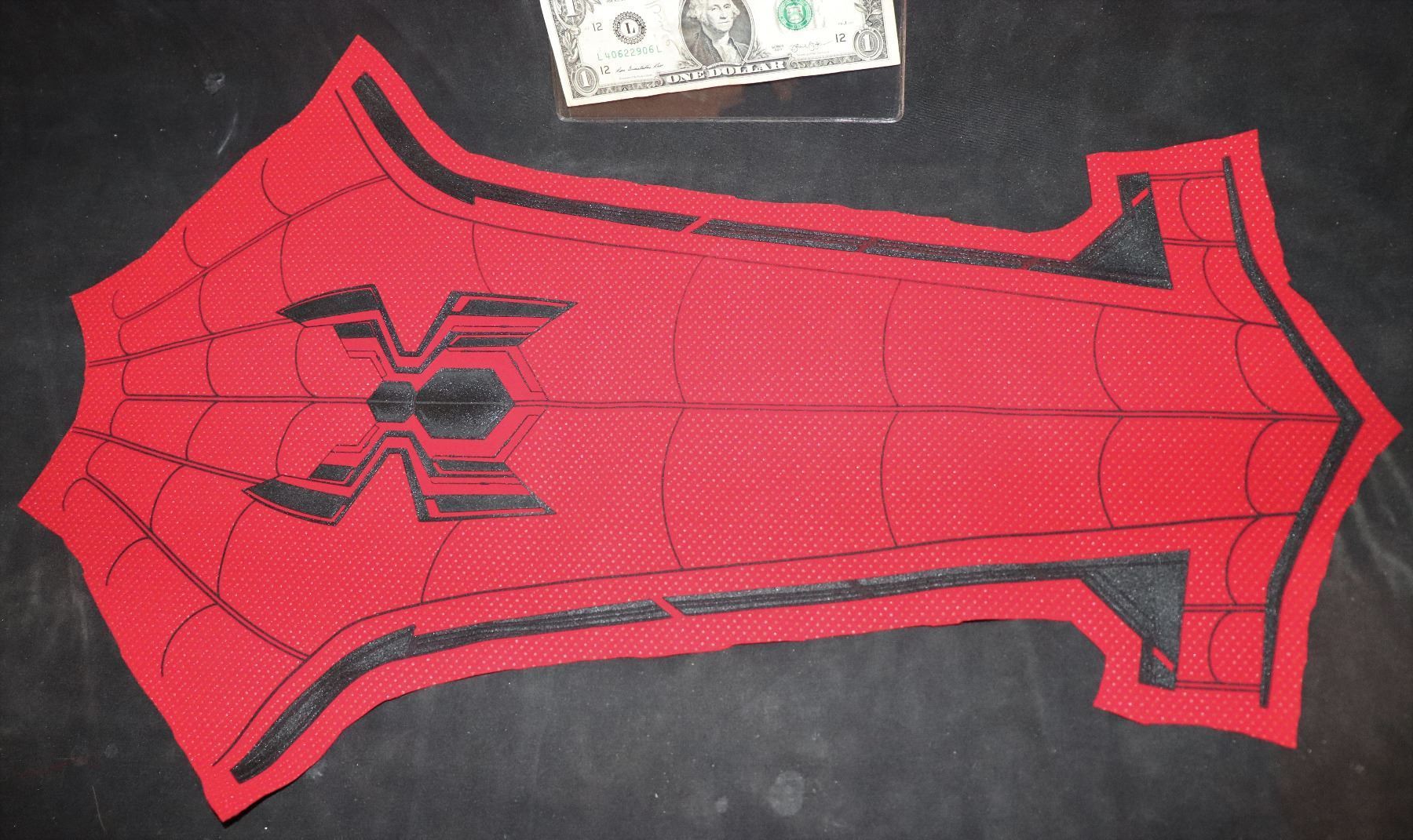 SPIDER-MAN CHEST WITH GLYPH AND WEBBING DISNEY STUNT 1